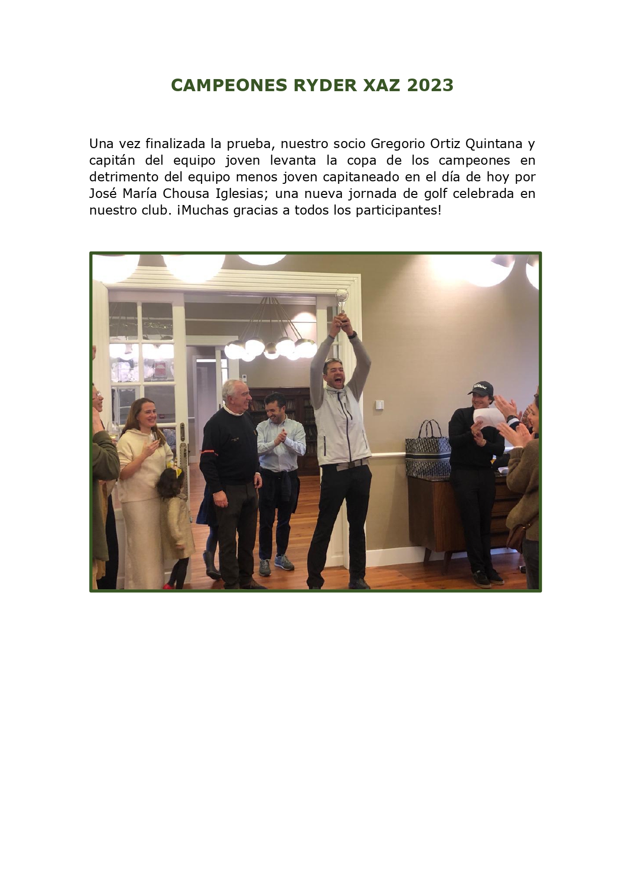 Ryder Xaz 2023 - Golf Xaz